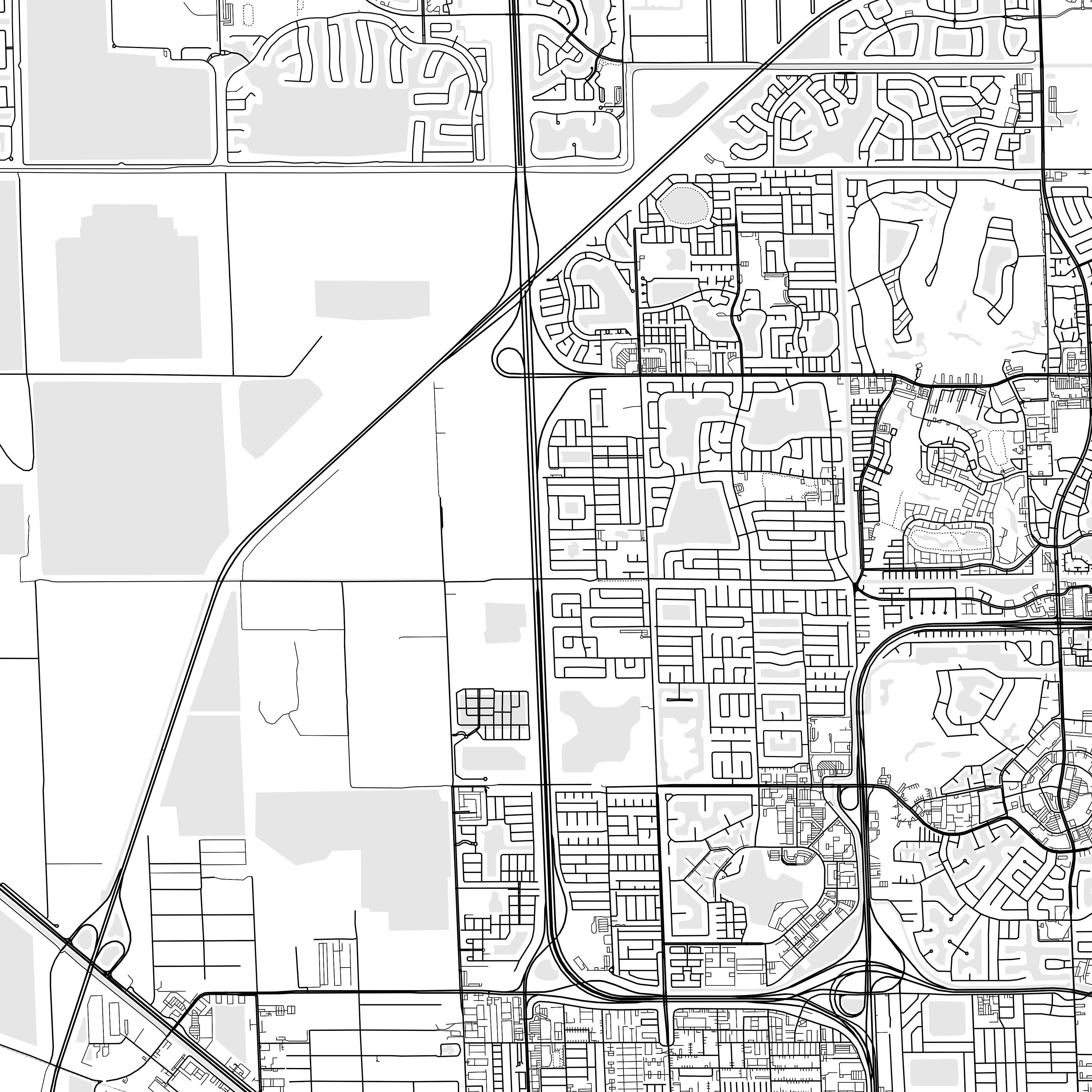 Miami Lakes Map Print, Miami Lakes Map Poster Wall Art, Fl City Map ...