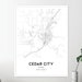 Cedar City Map Print Cedar City Map Poster Wall Art Ut City - Etsy