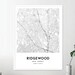 Ridgewood Map Print, Ridgewood Map Poster Wall Art, Nj City Map, New ...