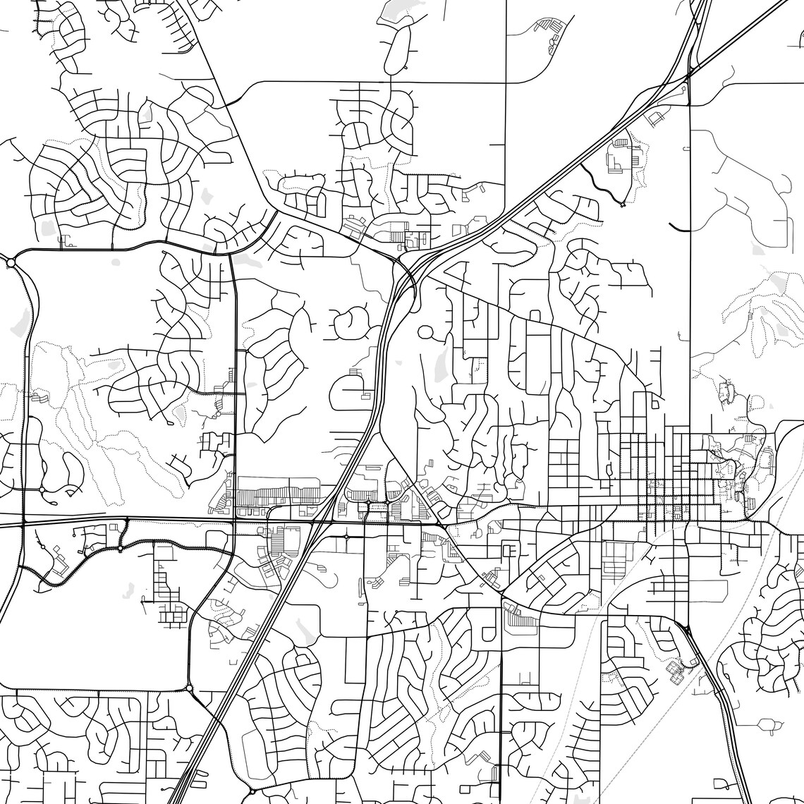 Liberty Map Print Liberty Map Poster Wall Art Mo City Map - Etsy