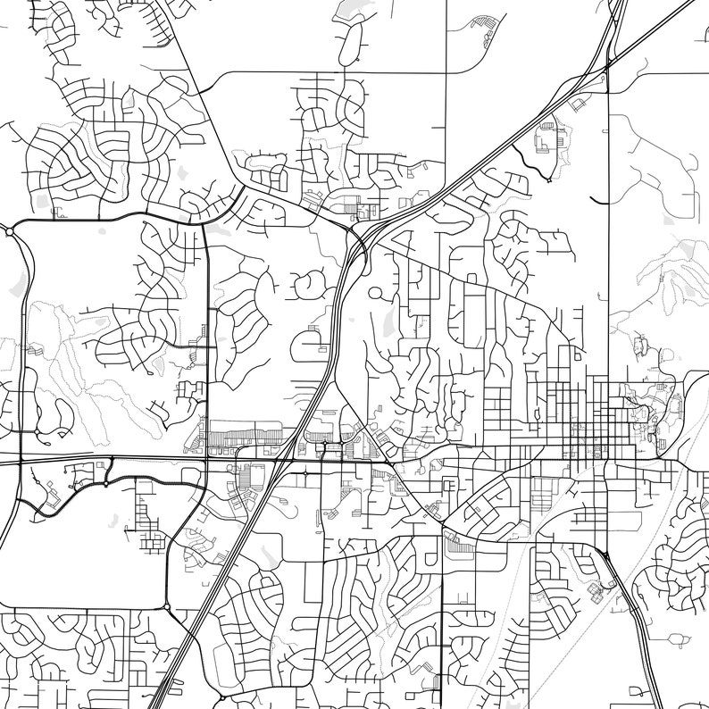 Liberty Map Print Liberty Map Poster Wall Art Mo City Map - Etsy