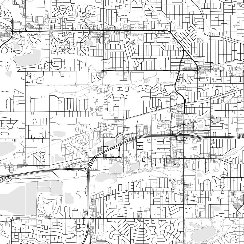 Wheat Ridge Map Print Wheat Ridge Map Poster Wall Art Co - Etsy