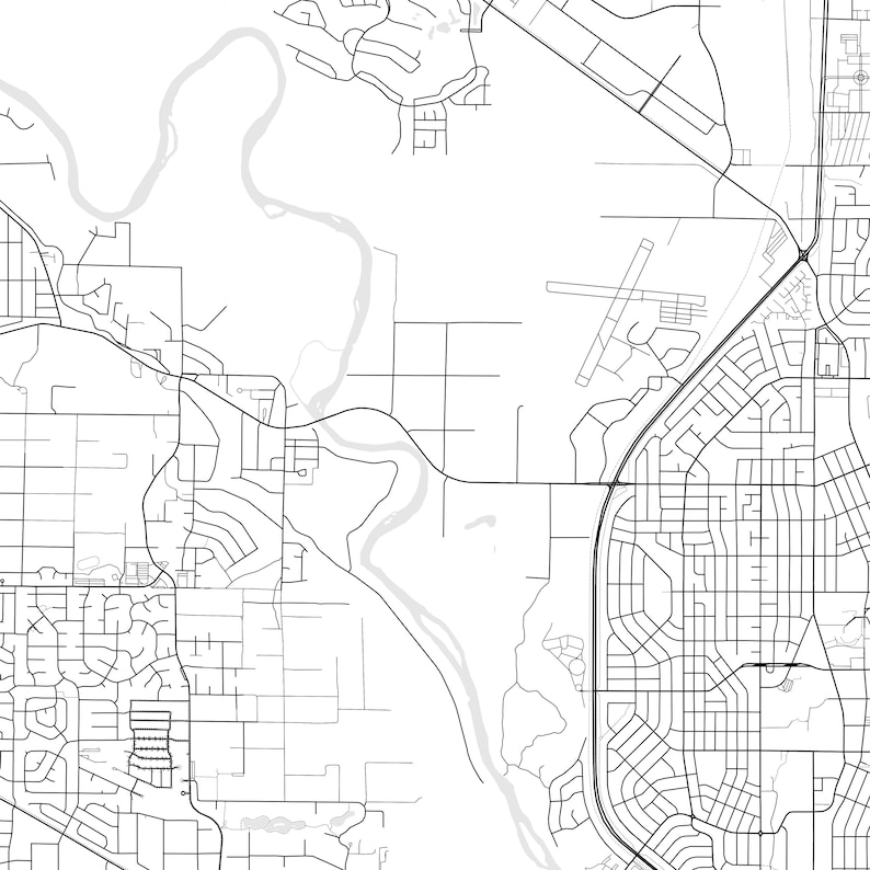 Richland Map Print, Richland Map Poster Wall Art, Wa City Map ...