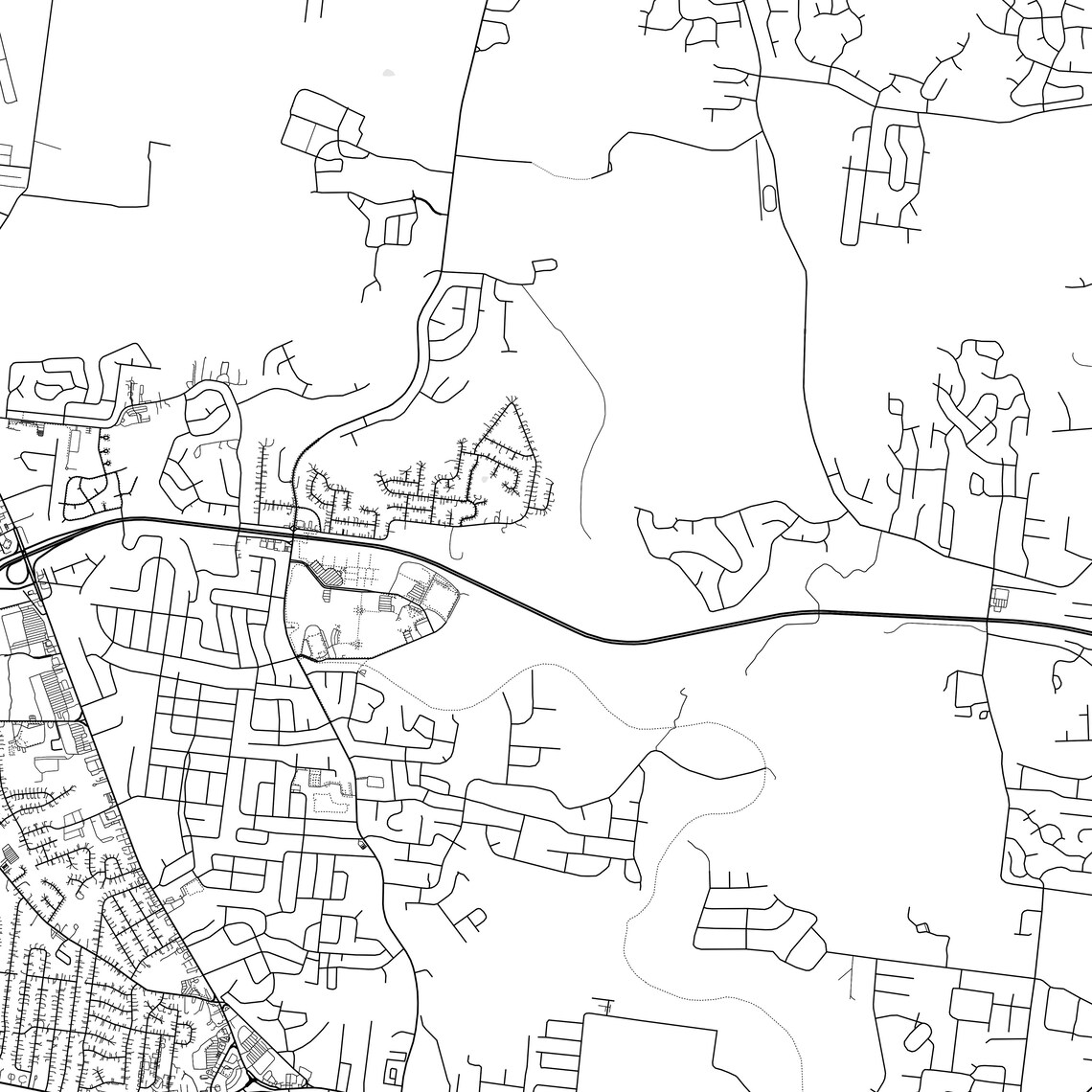 Clarksville Map Print, Clarksville Map Poster Wall Art, Tn City Map ...