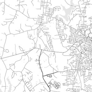 Kannapolis Map Print Kannapolis Map Poster Wall Art Nc City - Etsy
