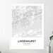 Lindenhurst Map Print, Lindenhurst Map Poster Wall Art, Ny City Map ...