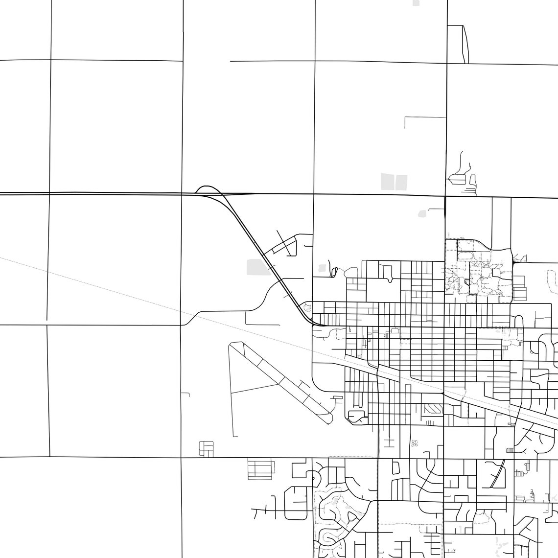 Brookings Map Print, Brookings Map Poster Wall Art, Sd City Map, South ...