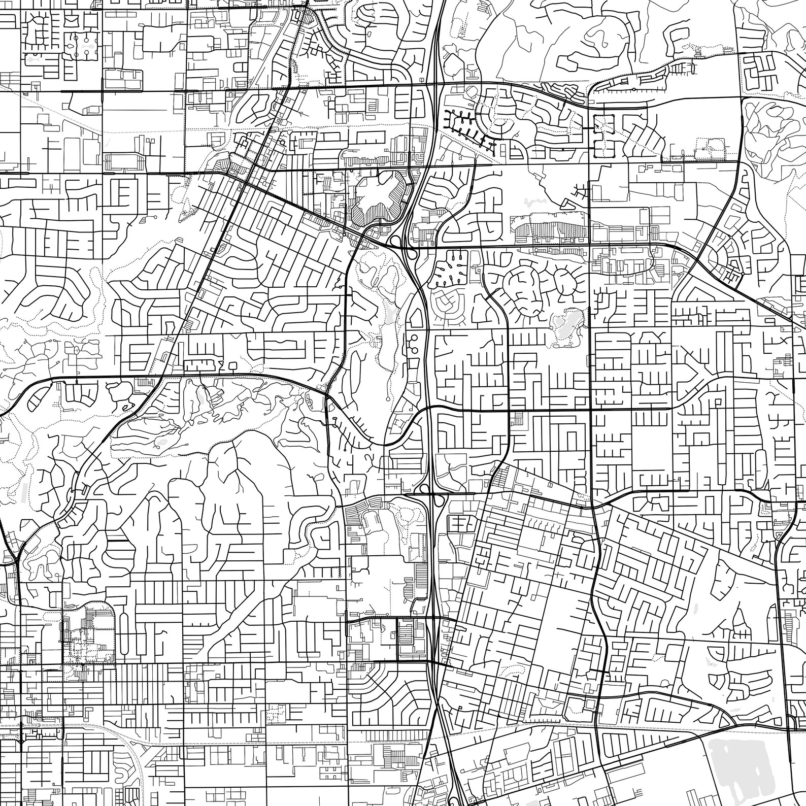 Placentia Map Print, Placentia Map Poster Wall Art, Ca City Map ...