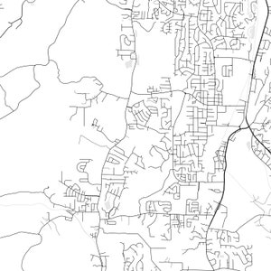 Alabaster Map Print, Alabaster Map Poster Wall Art, Al City Map ...