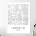 Melrose Park Map Print Melrose Park Map Poster Wall Art Il - Etsy