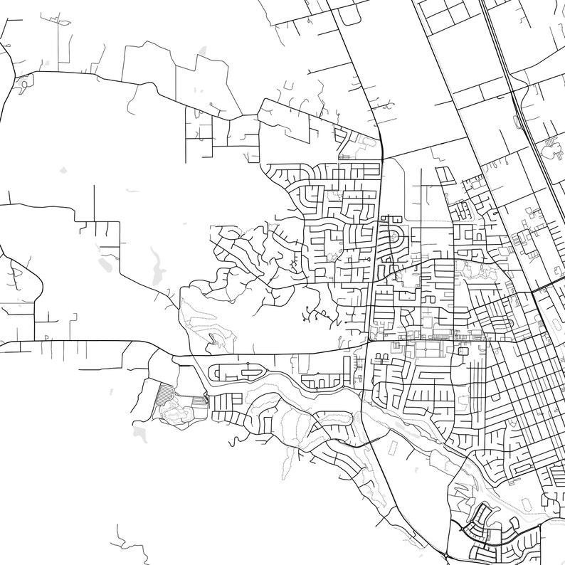 Gilroy Map Print, Gilroy Map Poster Wall Art, Ca City Map, California ...