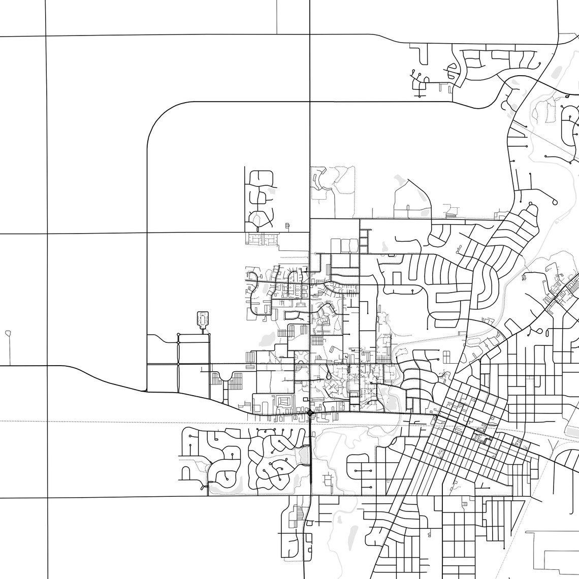 Dekalb Map Print Dekalb Map Poster Wall Art Il City Map - Etsy