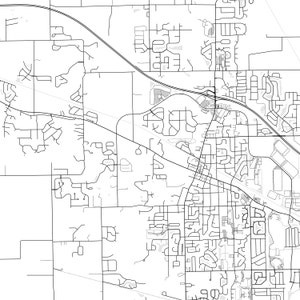 Brownsburg Map Print, Brownsburg Map Poster Wall Art, in City Map ...