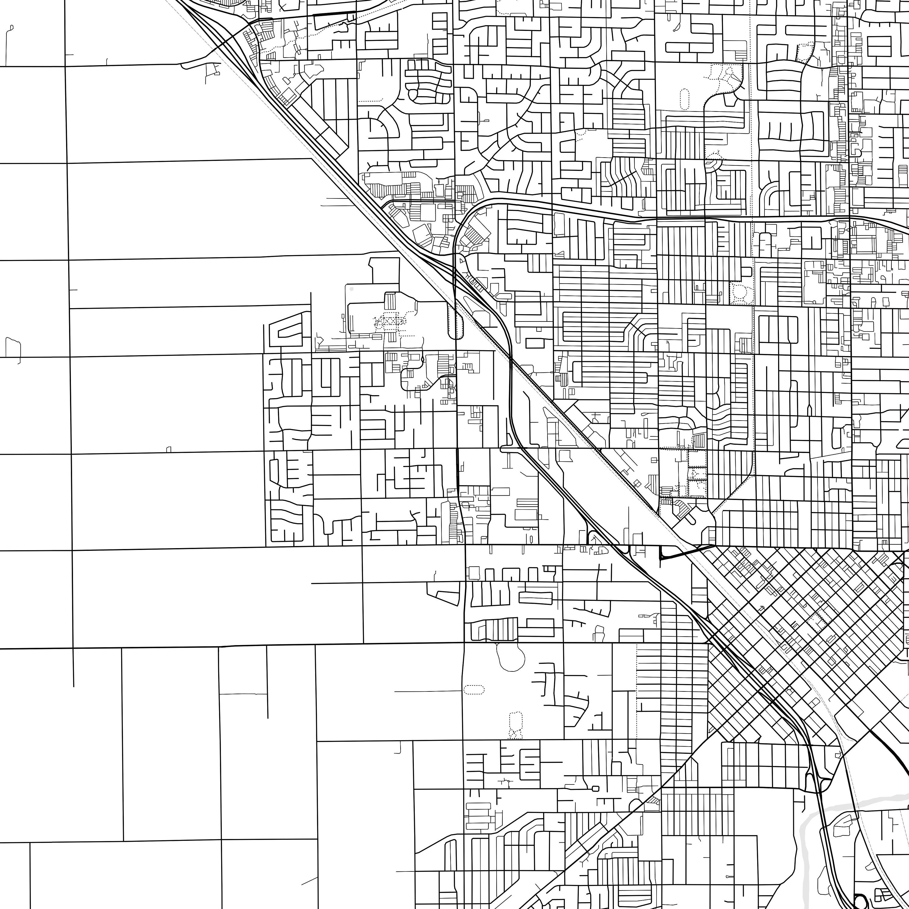 Modesto Map Print, Modesto Map Poster Wall Art, Ca City Map, California ...