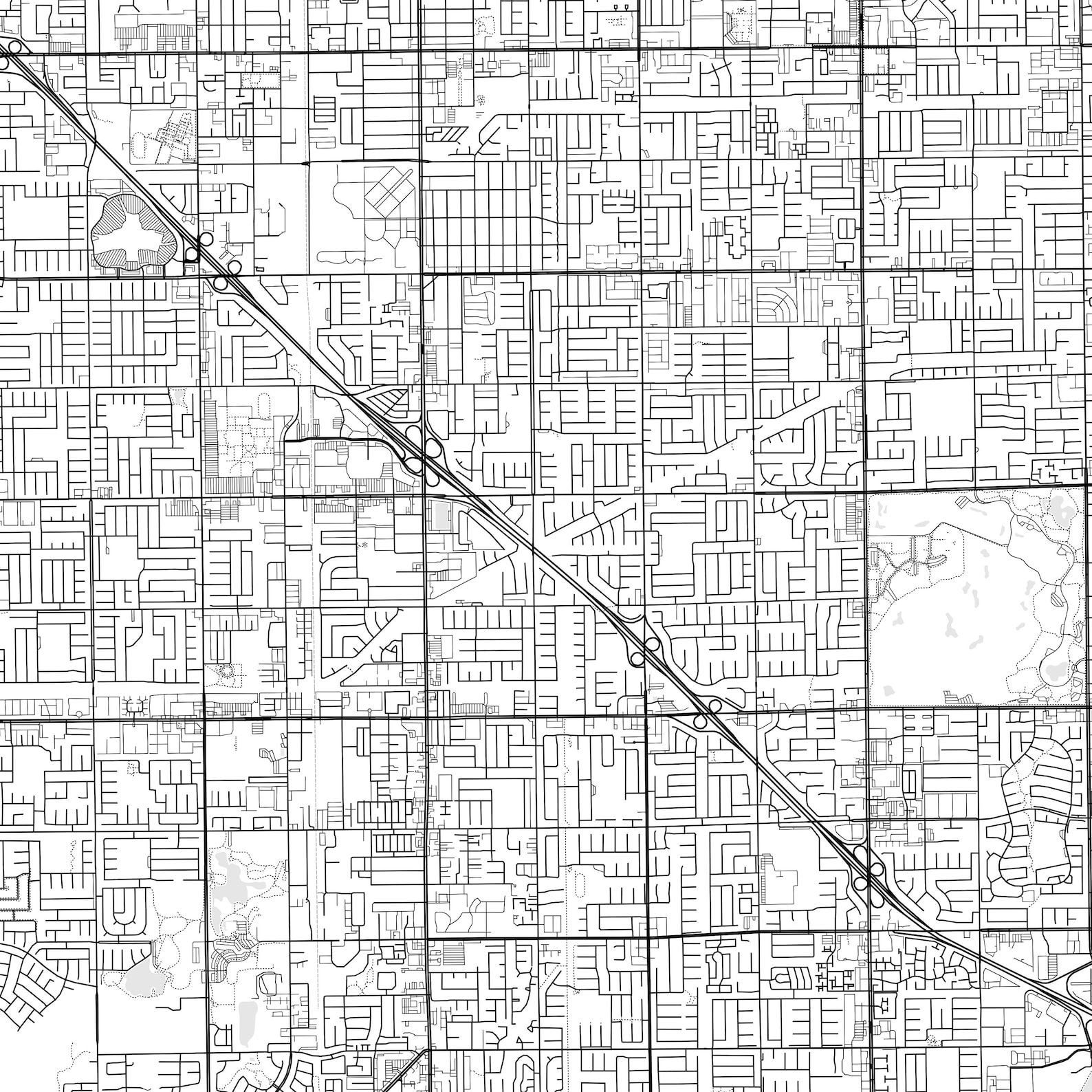 Fountain Valley Map Print, Fountain Valley Map Poster Wall Art, Ca City ...