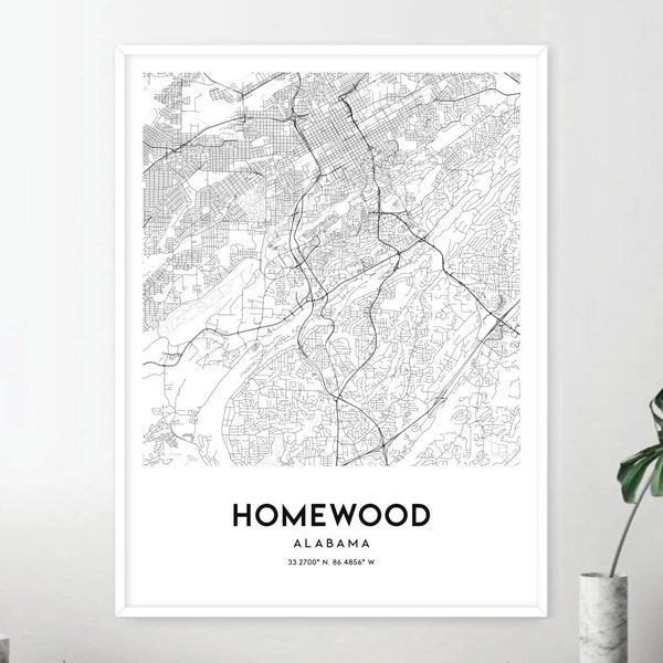 Homewood Map Poster - Etsy