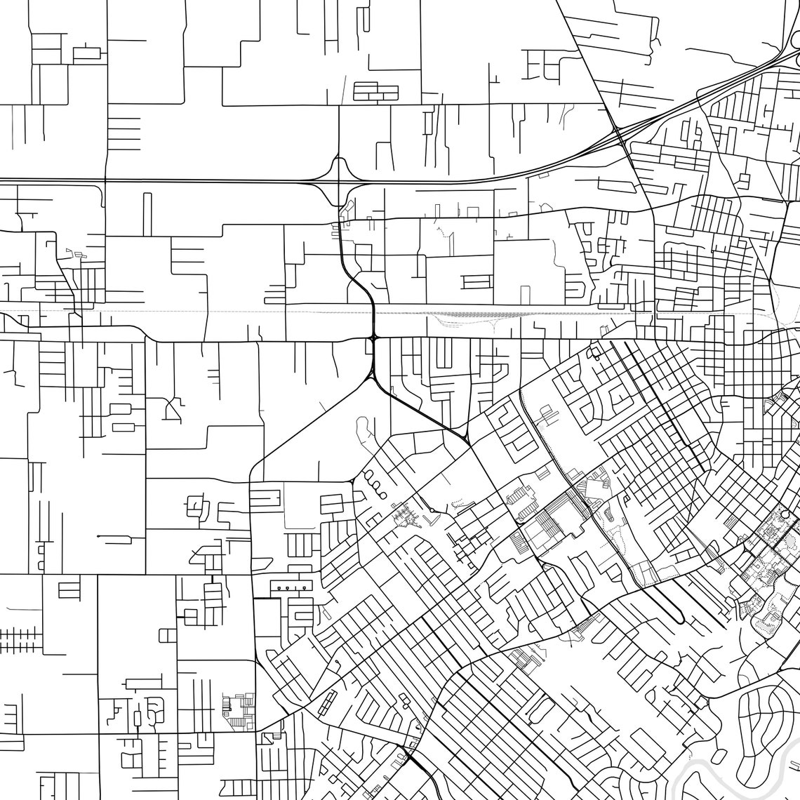 Lafayette Map Print, Lafayette Map Poster Wall Art, La City Map ...