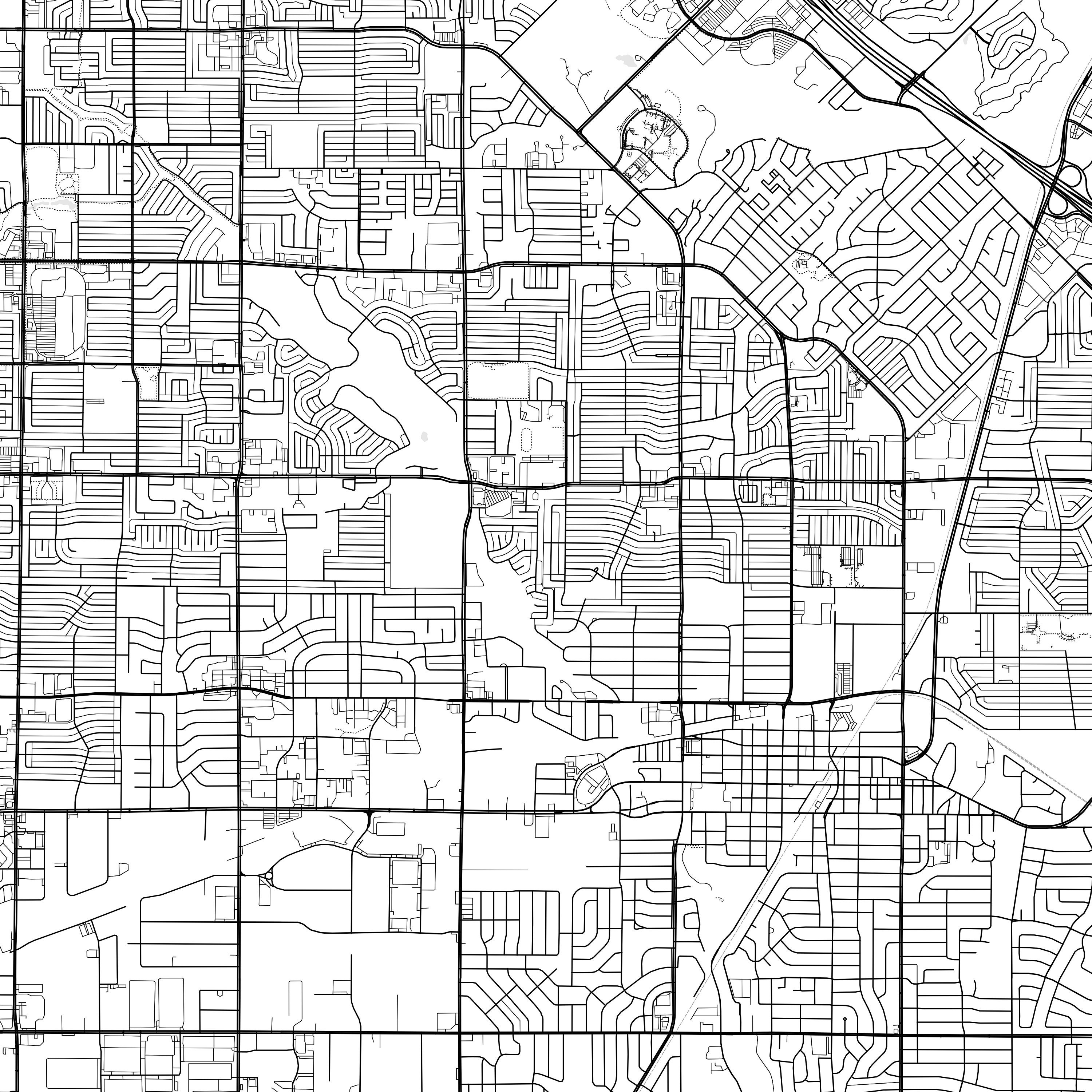 Garland Map Print Garland Map Poster Wall Art Tx City Map - Etsy