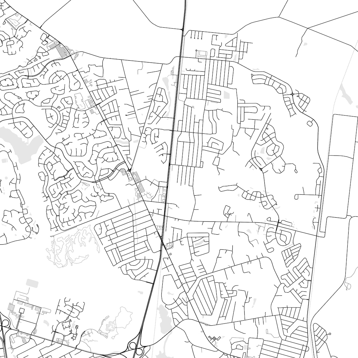 Goose Creek Map Print, Goose Creek Map Poster Wall Art, Sc City Map ...