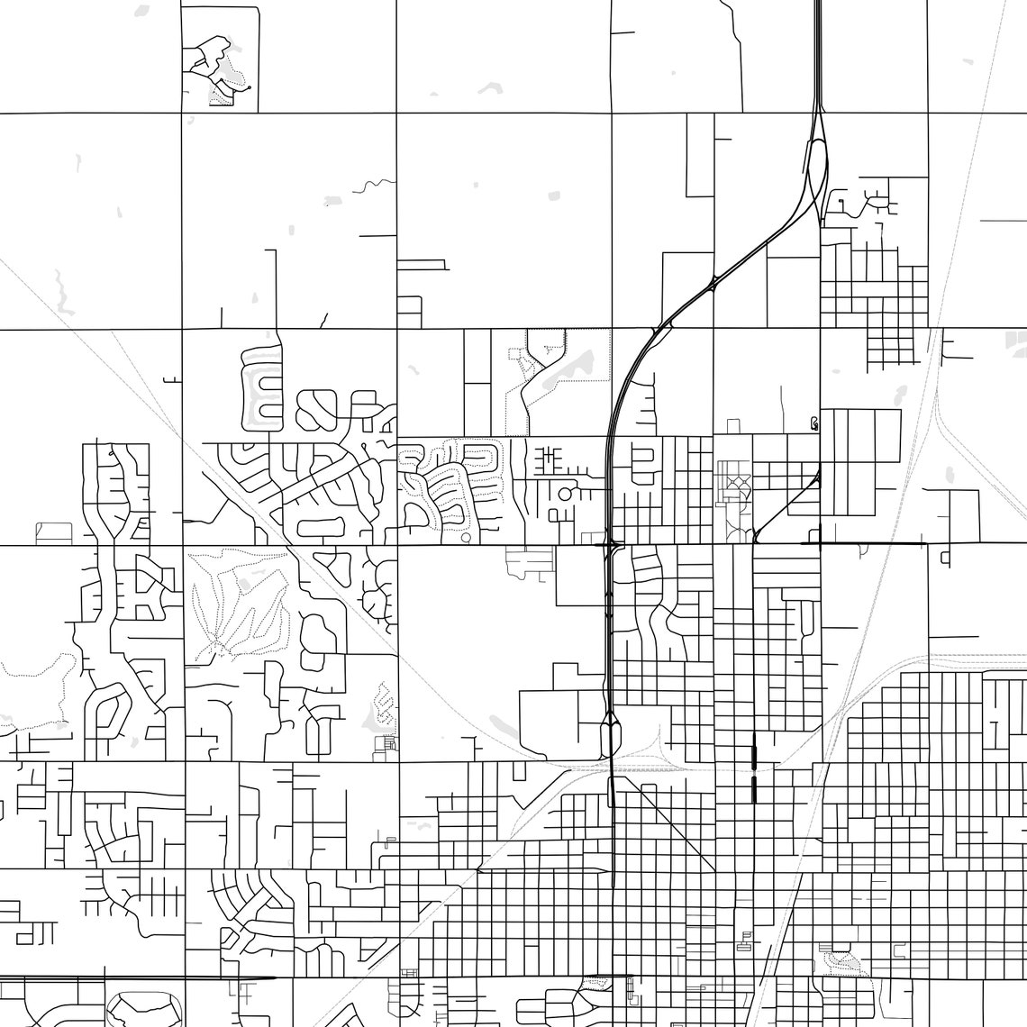 Enid Map Print, Enid Map Poster Wall Art, Ok City Map, Oklahoma Print ...