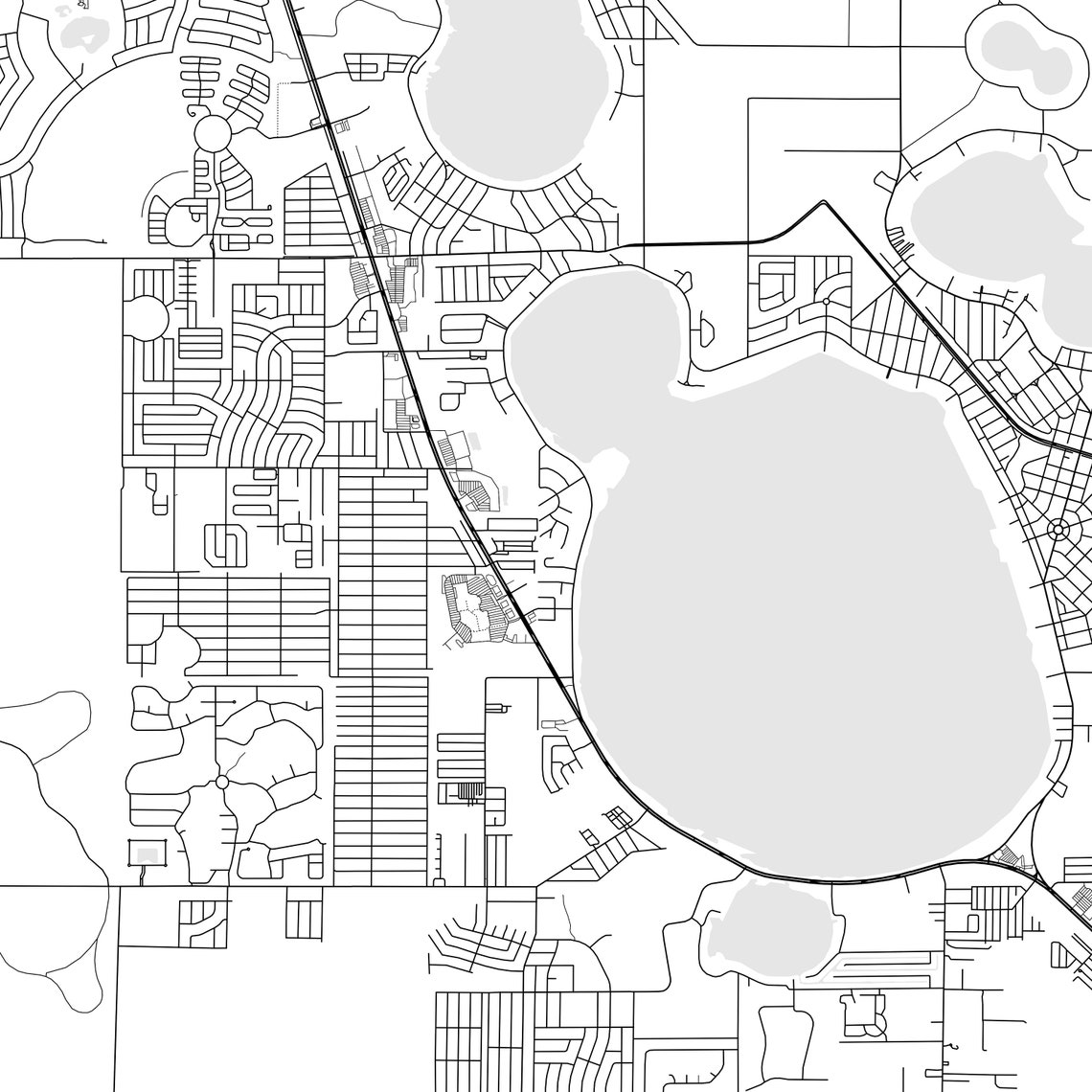 Sebring Map Print, Sebring Map Poster Wall Art, Fl City Map, Florida ...