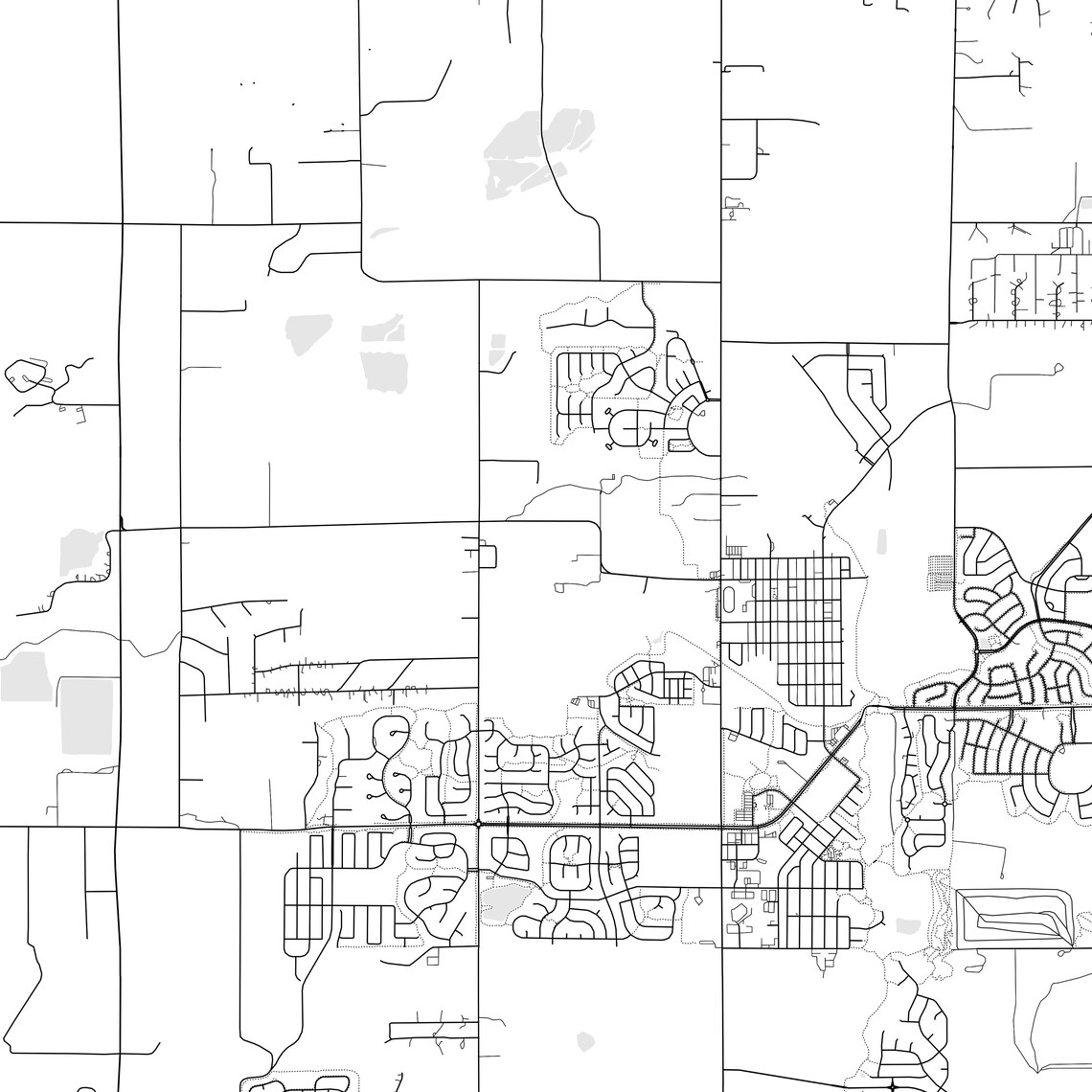 Erie Map Print Erie Map Poster Wall Art Co City Map - Etsy