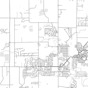 Erie Map Print, Erie Map Poster Wall Art, Co City Map, Colorado Print ...