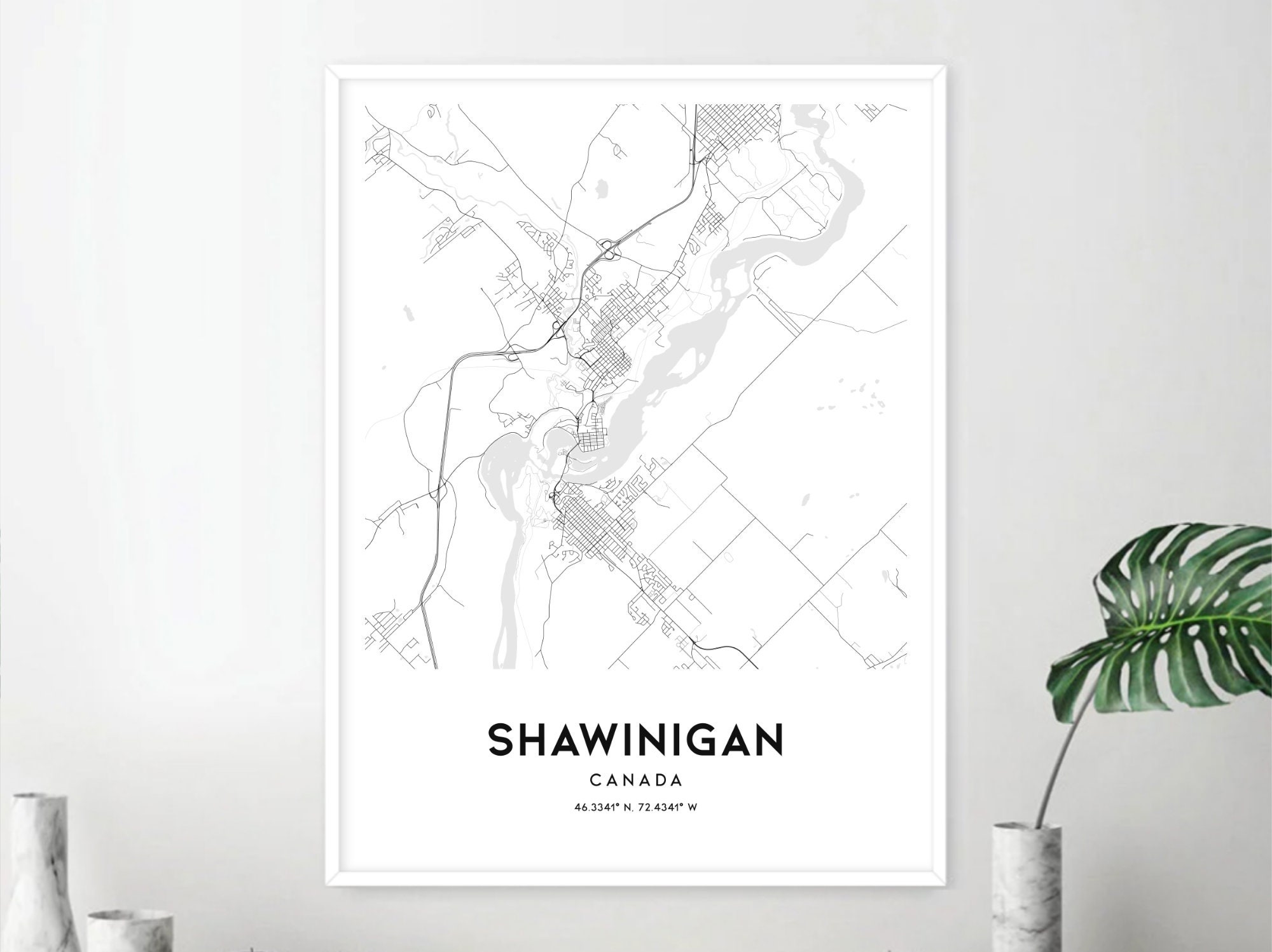 North Bay Map Print, North Bay Map Poster Wall Art, North Bay City Map ...