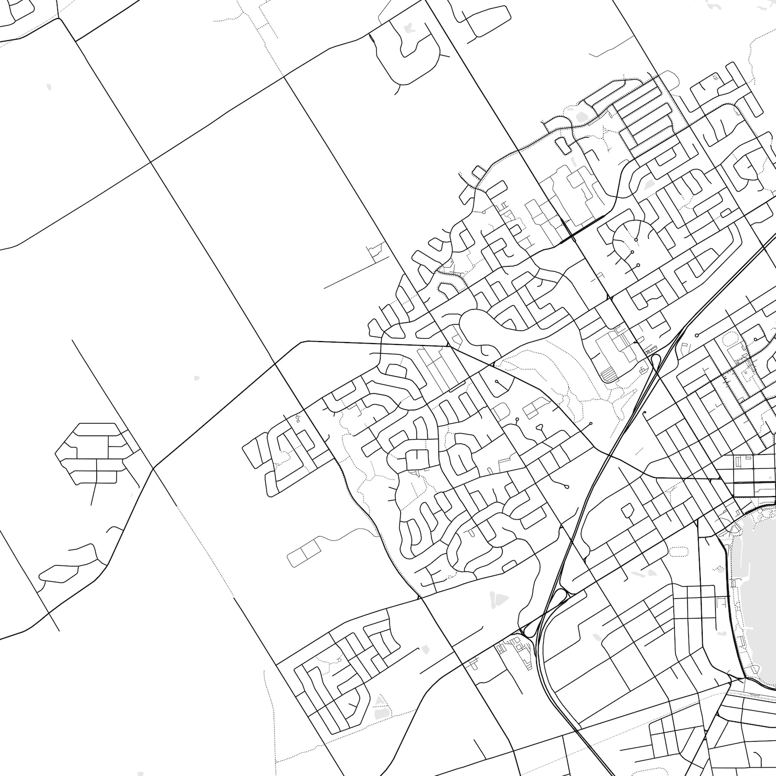 Barrie Map Print, Barrie Map Poster Wall Art, Barrie City Map, Barrie ...