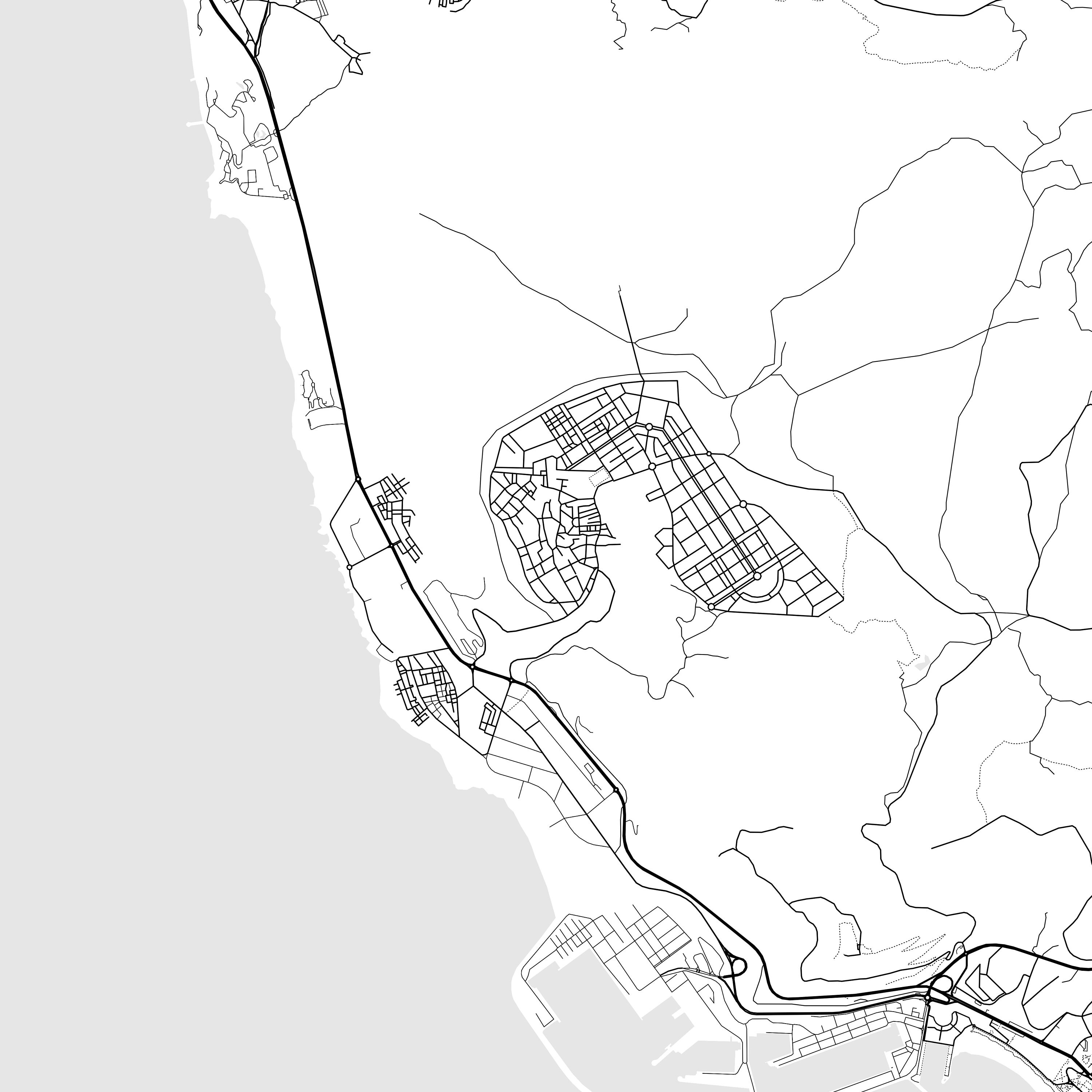 Agadir Map Print, Agadir Map Poster Wall Art, Agadir City Map, Agadir ...