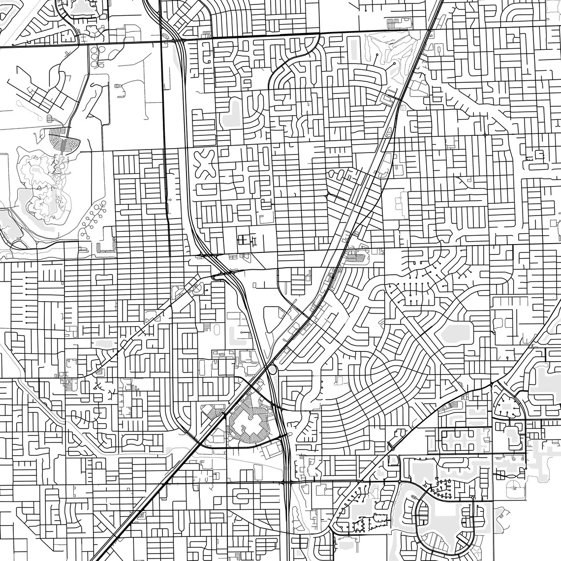 Cutler Bay Map Print, Cutler Bay Map Poster Wall Art, Fl City Map ...