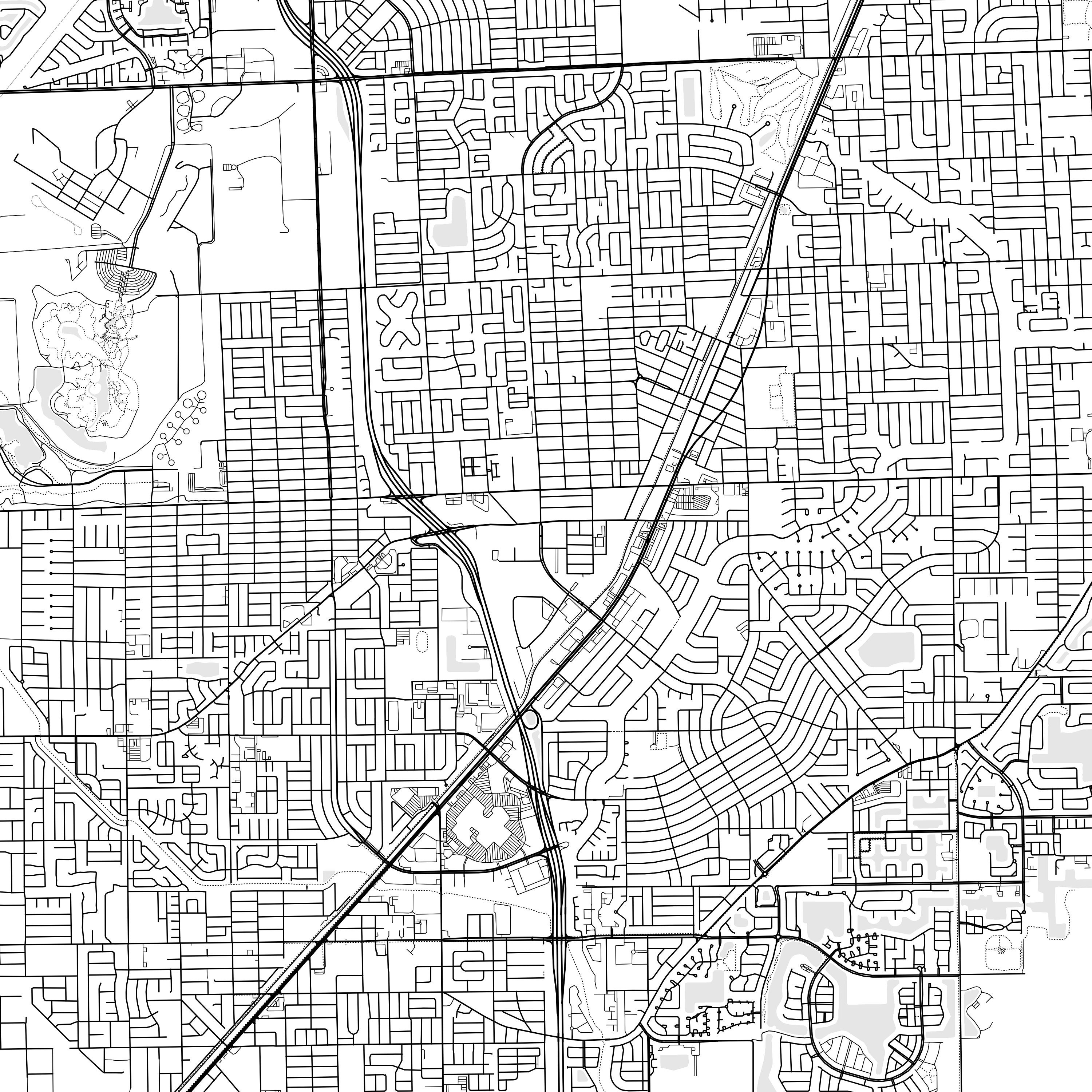 Cutler Bay Map Print, Cutler Bay Map Poster Wall Art, Fl City Map ...