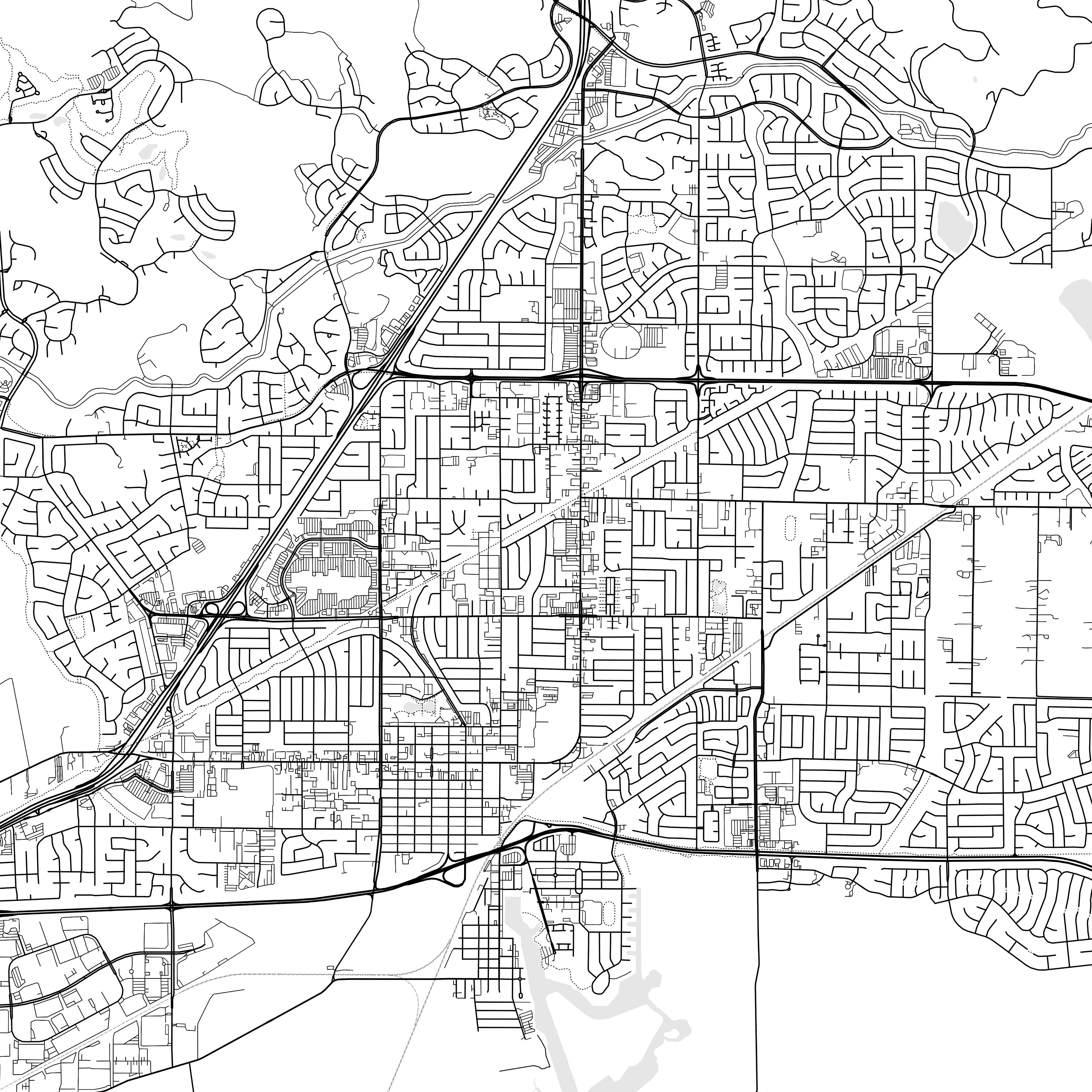 Suisun Map Print Suisun Map Poster Wall Art Ca City Map - Etsy