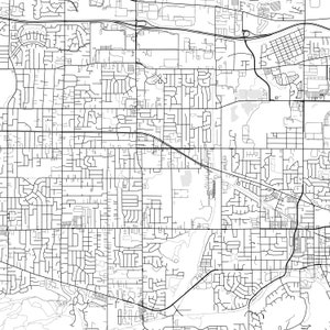 Gresham Map Print, Gresham Map Poster Wall Art, or City Map, Oregon ...