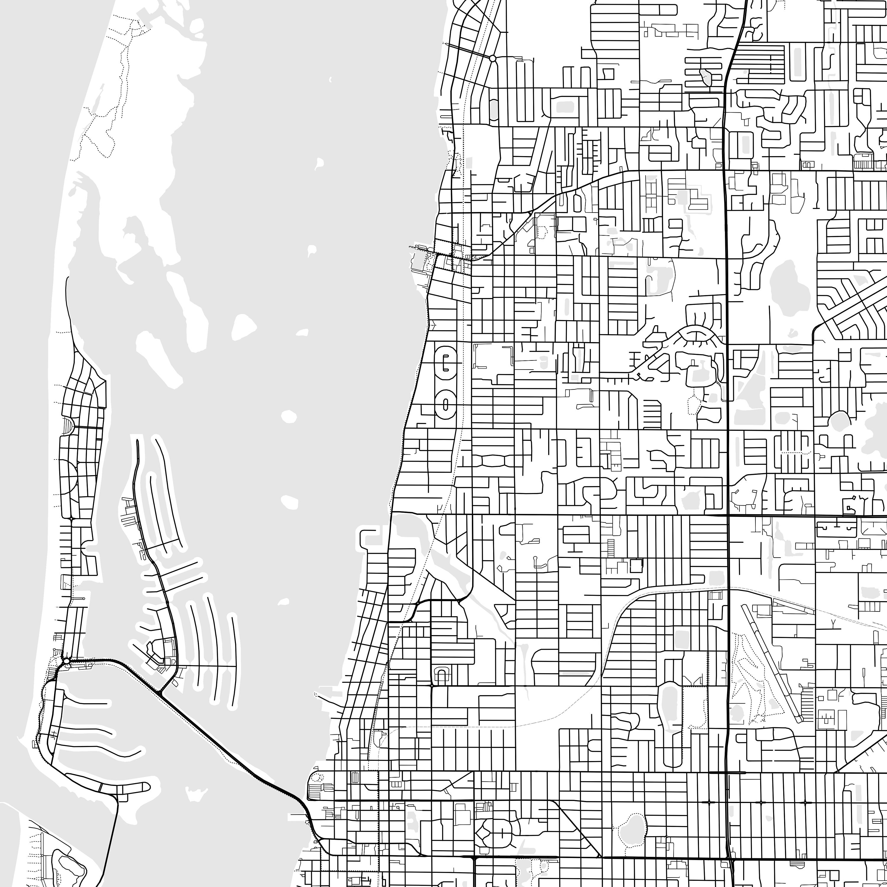 Clearwater Map Print Clearwater Map Poster Wall Art Fl City - Etsy