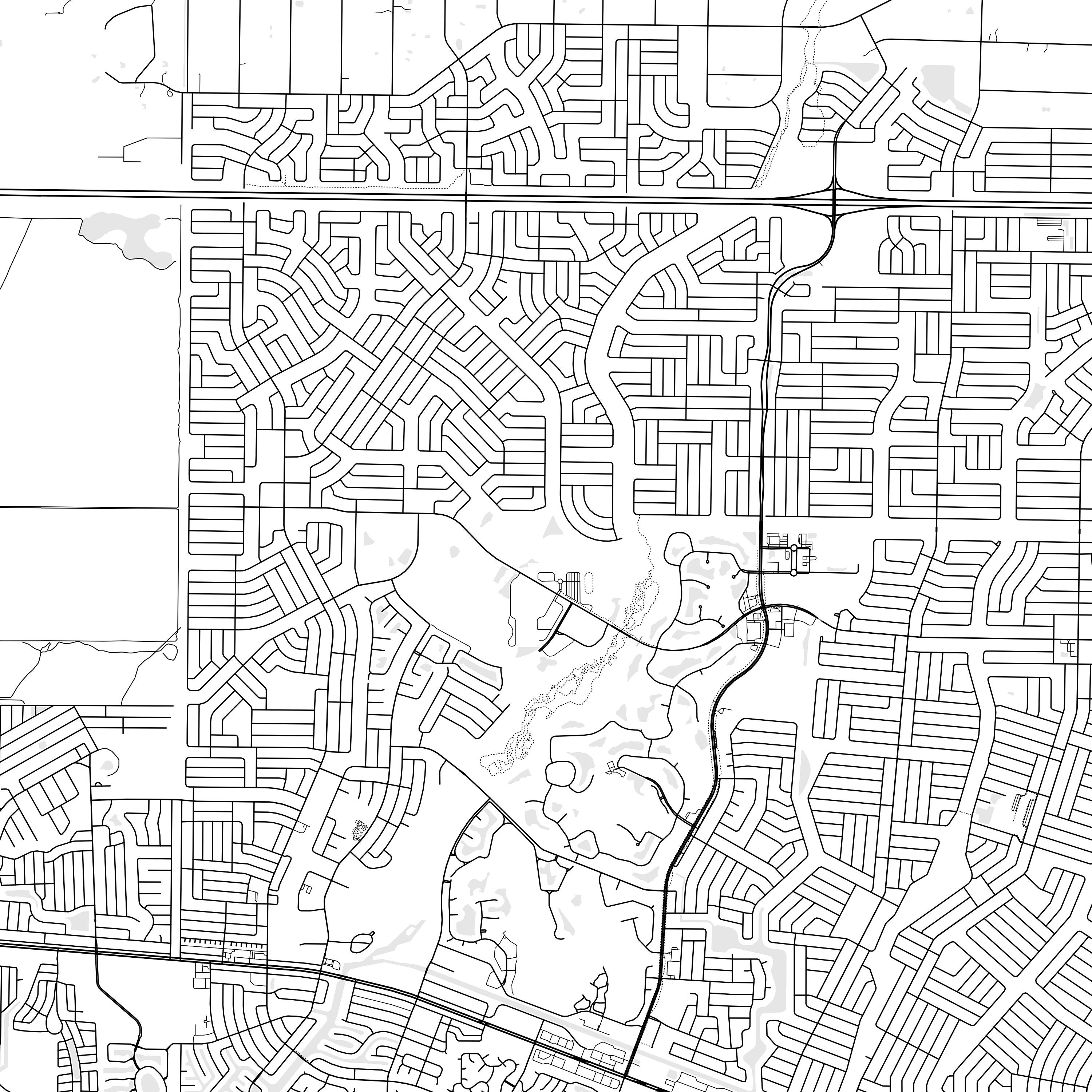 North Port Map Print, North Port Map Poster Wall Art, Fl City Map ...