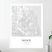 Skokie Map Print, Skokie Map Poster Wall Art, Il City Map, Illinois ...