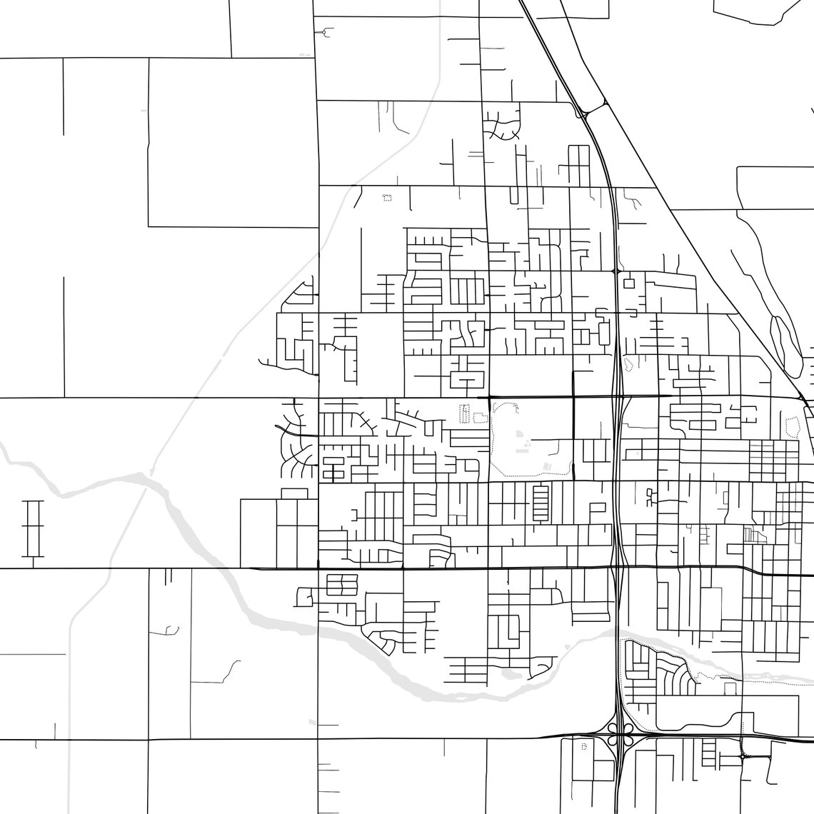Porterville Map Print Porterville Map Poster Wall Art Ca - Etsy