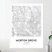 Morton Grove Map Print, Morton Grove Map Poster Wall Art, Il City Map ...