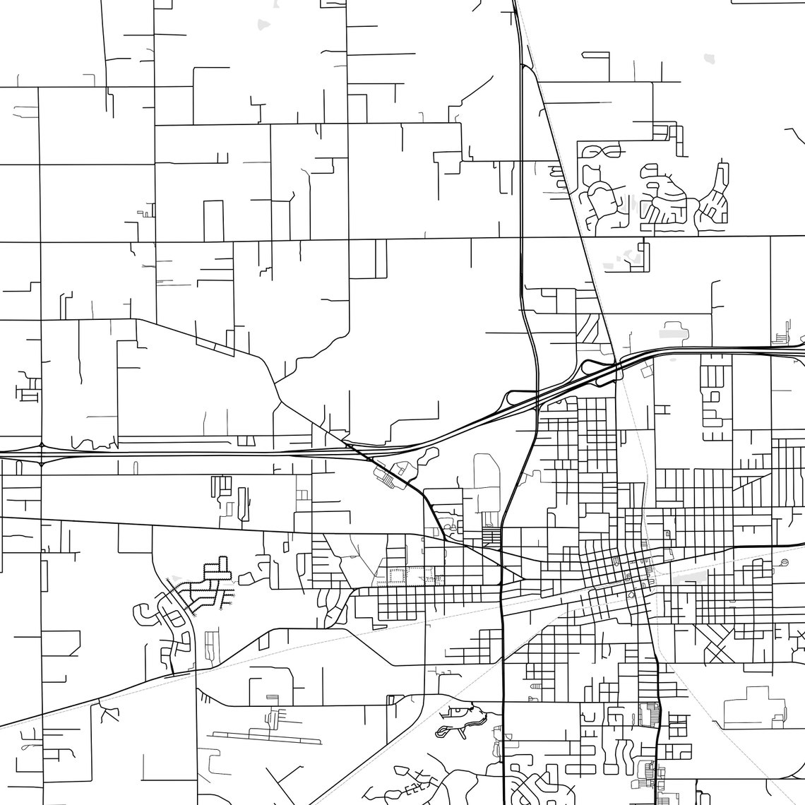 Plant City Map Print, Plant City Map Poster Wall Art, Fl City Map ...