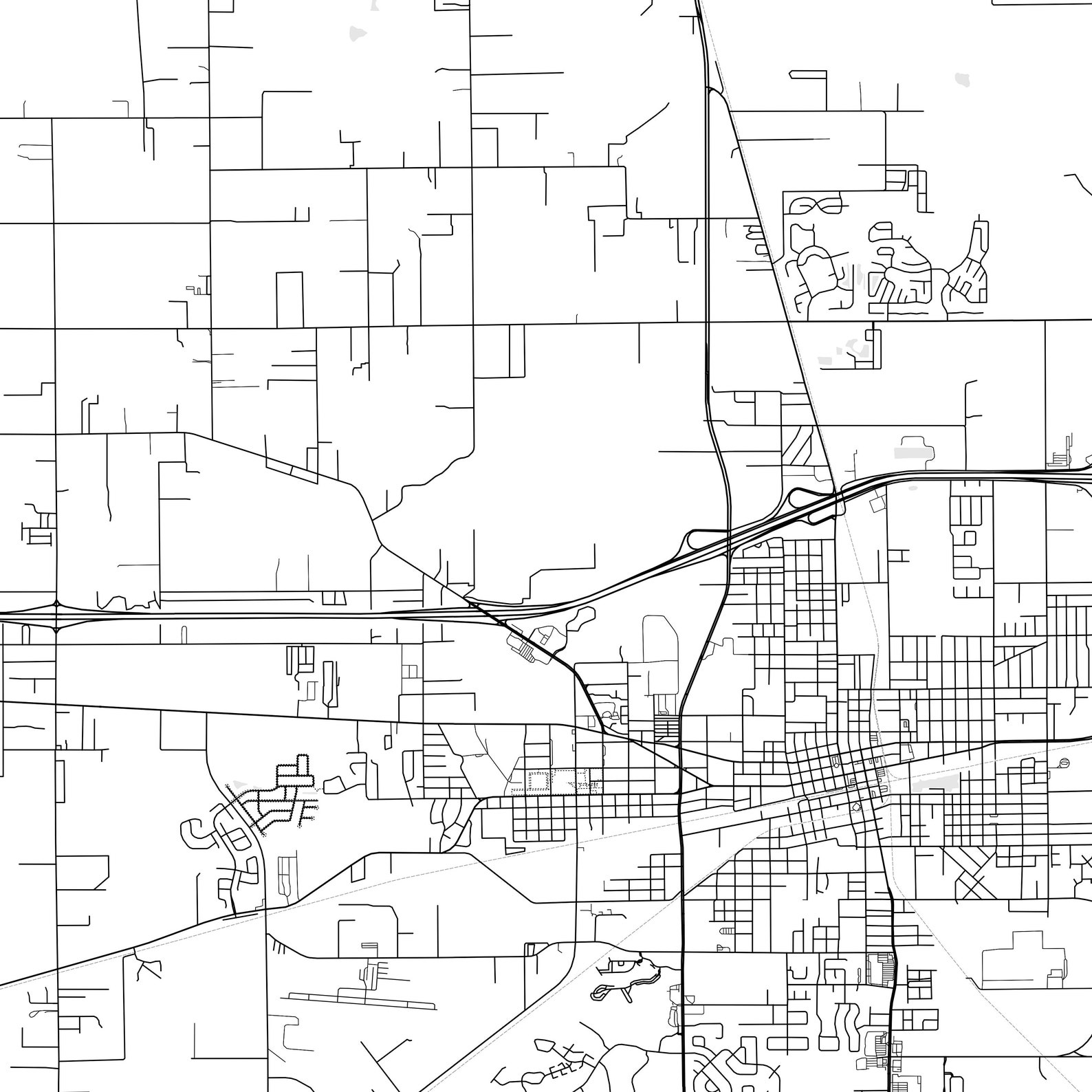 Plant City Map Print, Plant City Map Poster Wall Art, Fl City Map ...