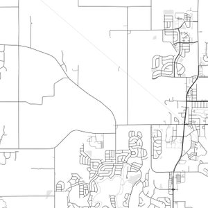 Huntley Map Print Huntley Map Poster Wall Art Il City Map - Etsy