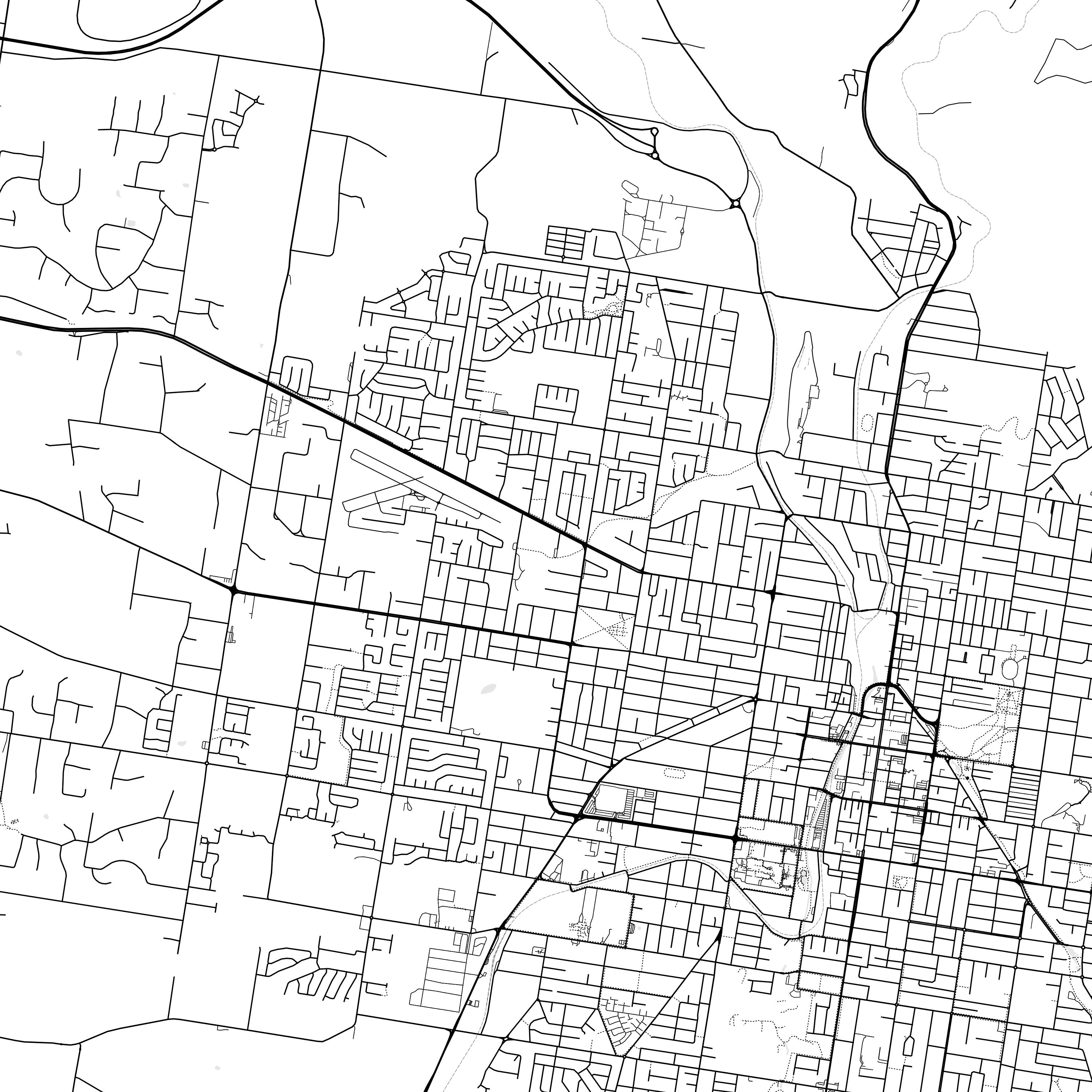 Toowoomba Map Print, Toowoomba Map Poster Wall Art, Toowoomba City Map ...