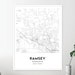 Ramsey Map Print, Ramsey Map Poster Wall Art, Mn City Map, Minnesota ...