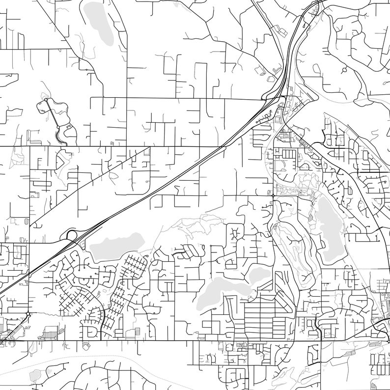 Maple Valley Map Print Maple Valley Map Poster Wall Art Wa | Etsy