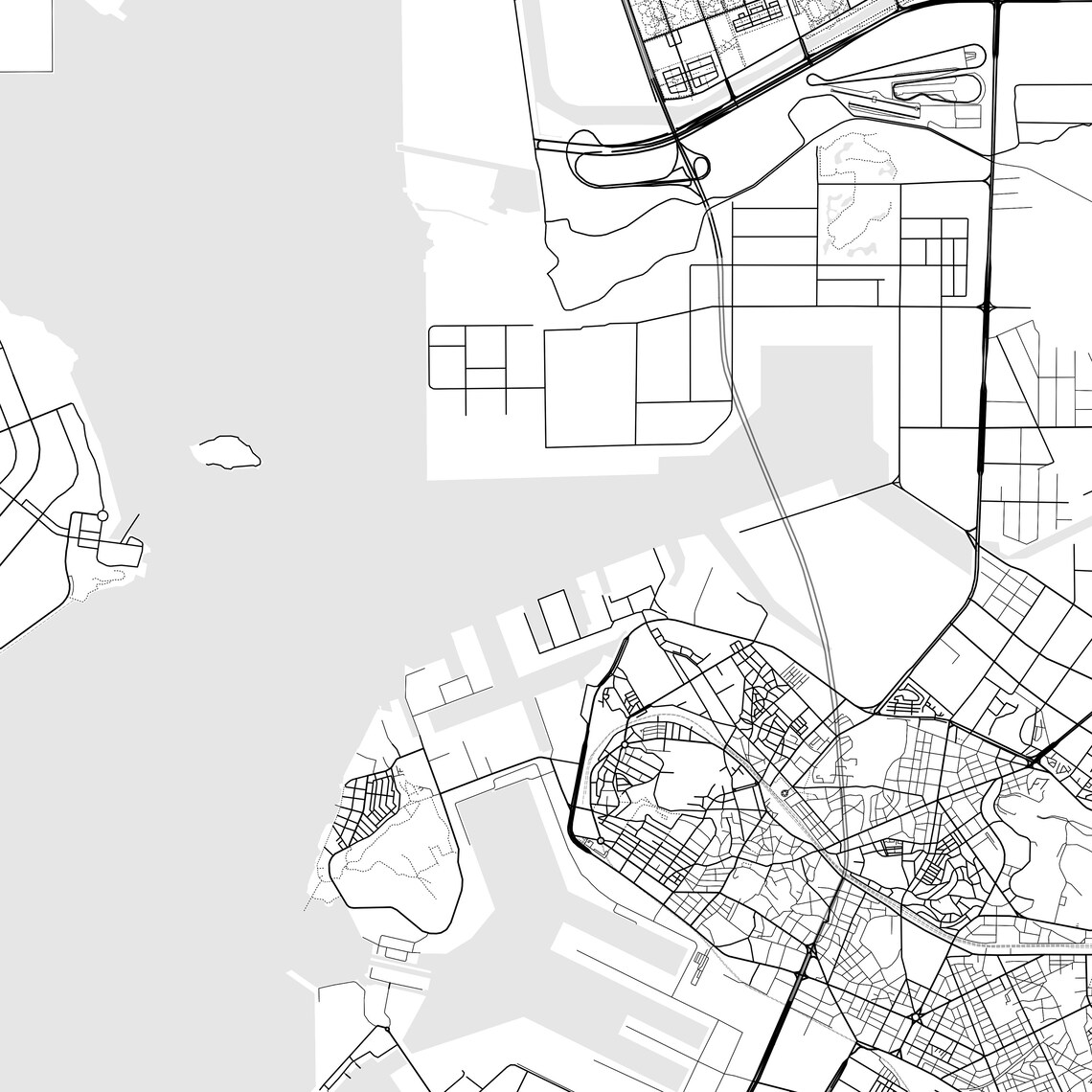 Incheon Map Print, Incheon Map Poster Wall Art, Incheon City Map ...