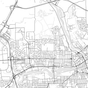 Sherbrooke Map Print, Sherbrooke Map Poster Wall Art, Sherbrooke City ...