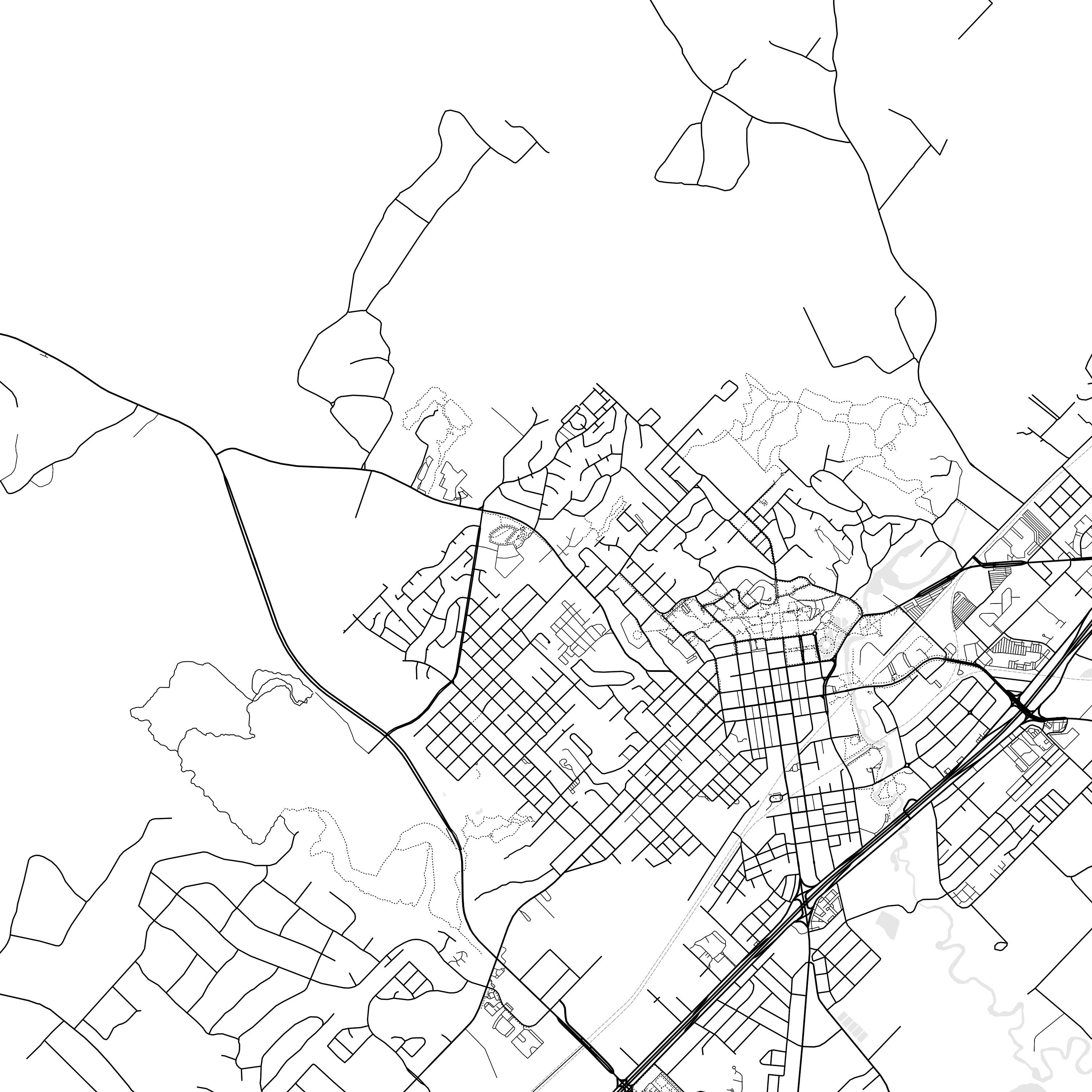 San Marcos Map Print San Marcos Map Poster Wall Art Tx City - Etsy