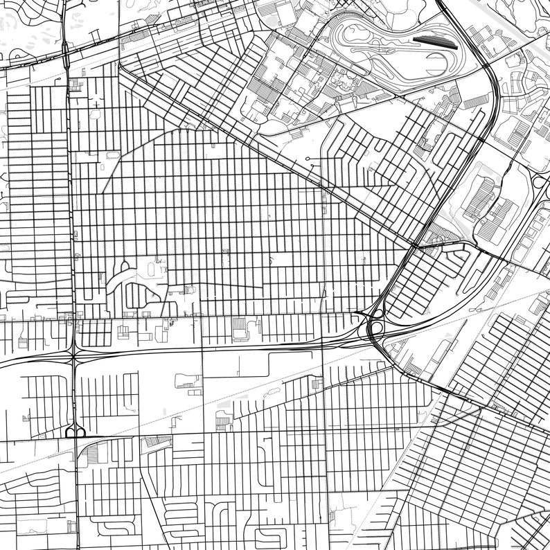 Allen Park Map Print, Allen Park Map Poster Wall Art, Mi City Map ...