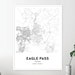 Eagle Pass Map Print, Eagle Pass Map Poster Wall Art, Tx City Map ...